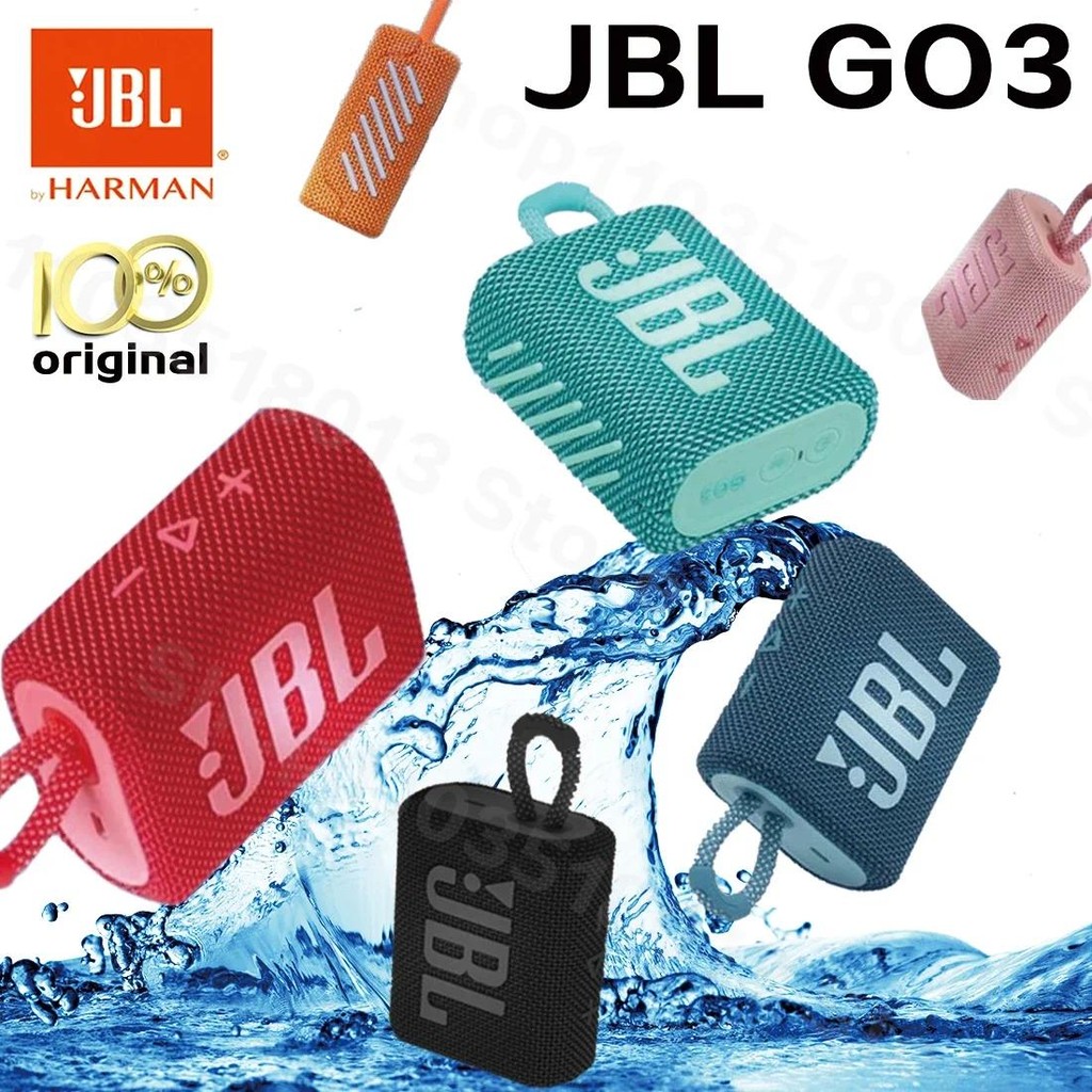 Jual Original JBL GO 3 Wireless Bluetooth Speaker Portable Waterproof ...