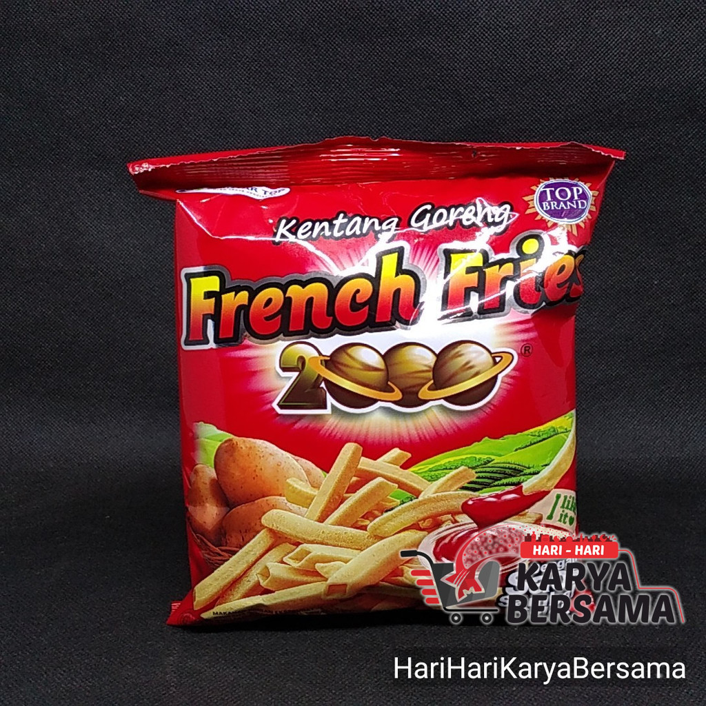 Jual MAKANAN RINGAN SNACK SIANTAR TOP FRENCH FRIES 2000 PREMIUM 27GR ...