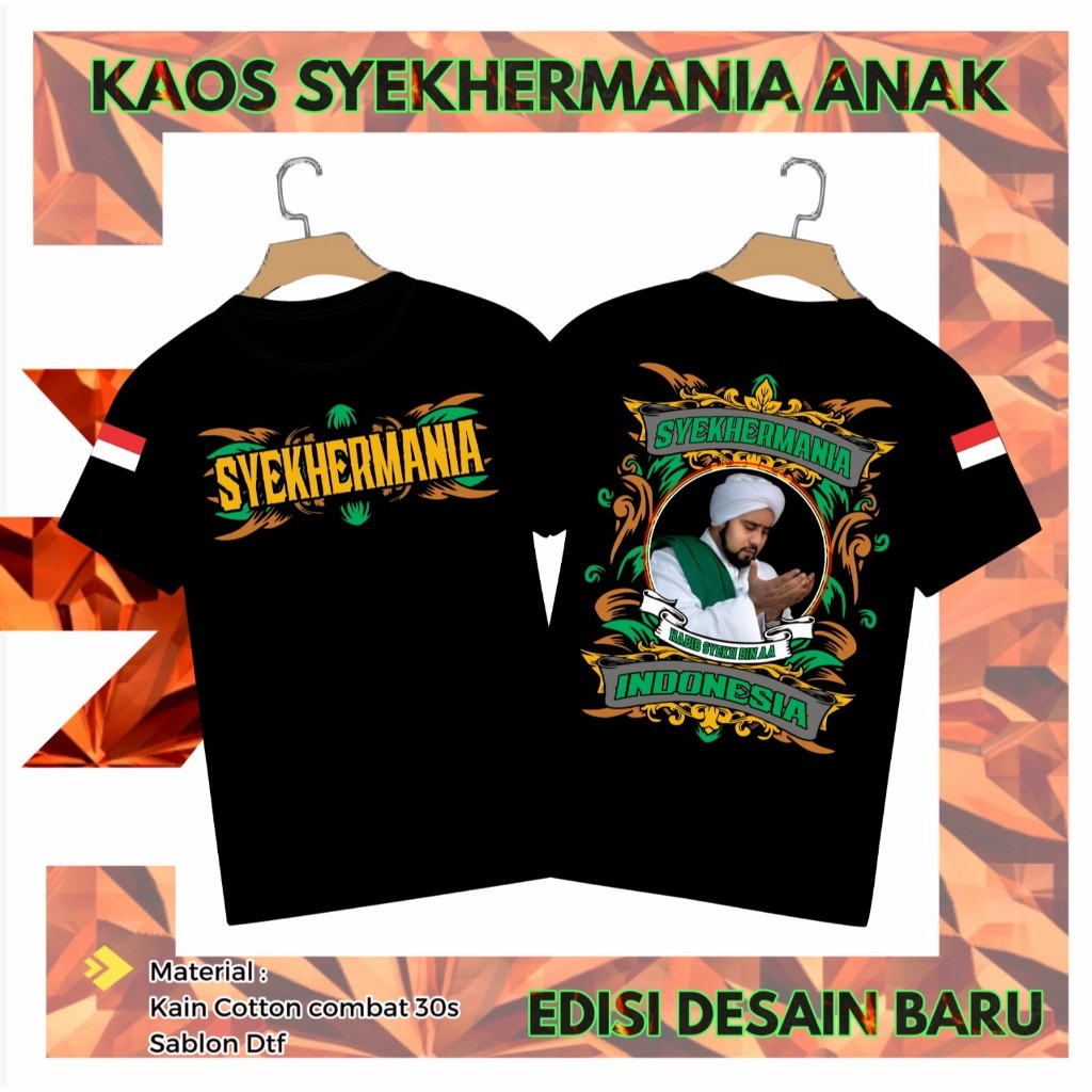 Jual KAOS SYEKHERMANIA ANAK EDISI TERBARU | KAOS SHOLAWAT | Shopee ...