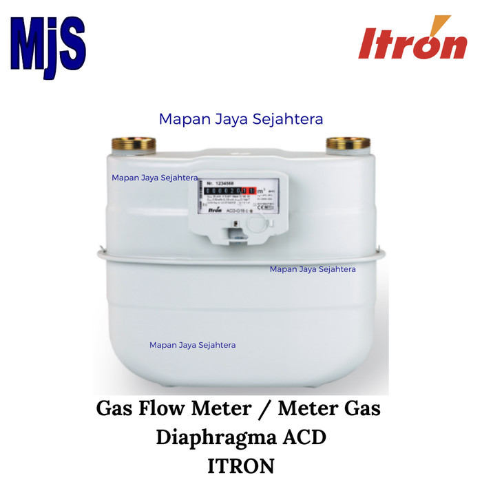 Jual Gas Meter / Flow Meter Gas G10 ACD Diaphragma ITRON + Kalibrasi- MJS | Shopee Indonesia