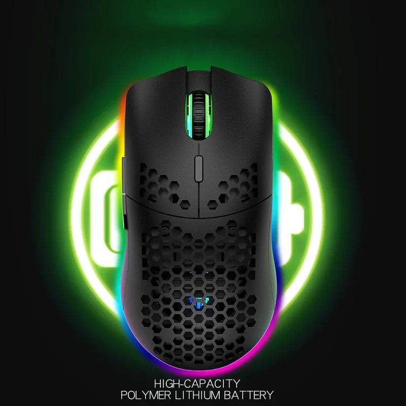 Jual XYH80 Hollow-out Honeycomb 2.4GHz Wireless Gaming Mouse 4 Gear ...