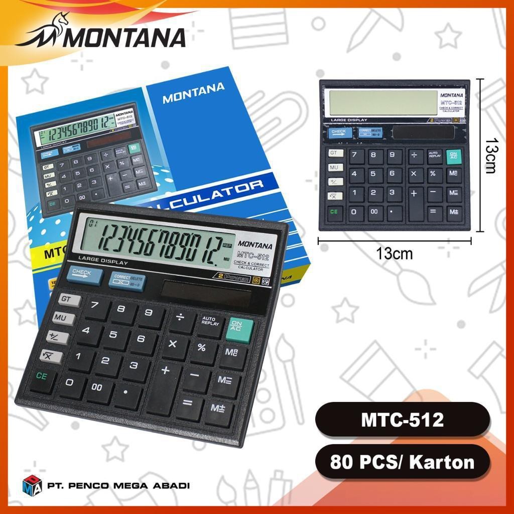Jual Montana Kalkulator MTC512 12 digit harga murah | Shopee Indonesia