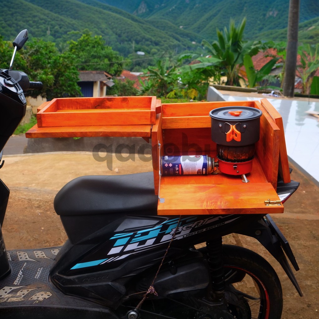 Jual Boxs Kopi Motor Keliling Box Jualan Kopi Bonus Nampan dan Papan ...