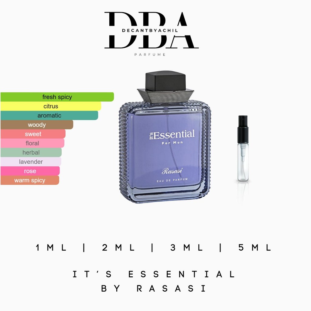 Jual Rasasi its essentials parfume Pria- EDP - Decant - Travel Size ...