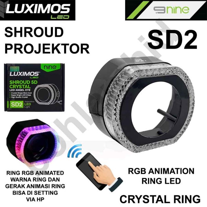 Jual Shroud Projektor BILED 2,5" LUXIMOS SD2 RGB Animation 5D CRYSTAL ...