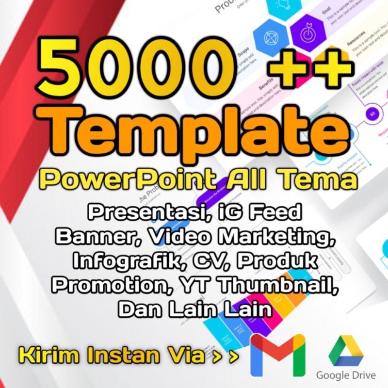 Jual 5000++ Template Premium PowerPoint All Tema | Shopee Indonesia