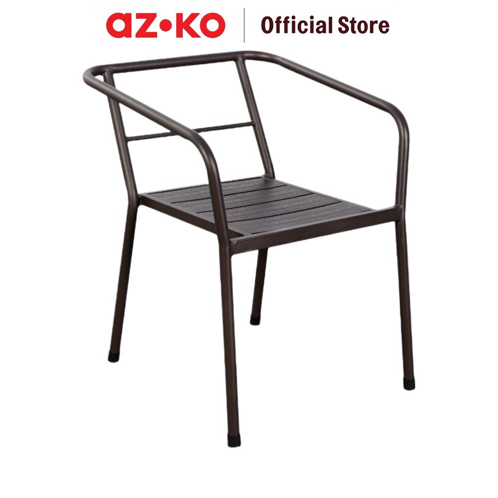 Jual AZKO Soleil Onix Kursi Berlengan - Cokelat Arm Chair Cafe ...