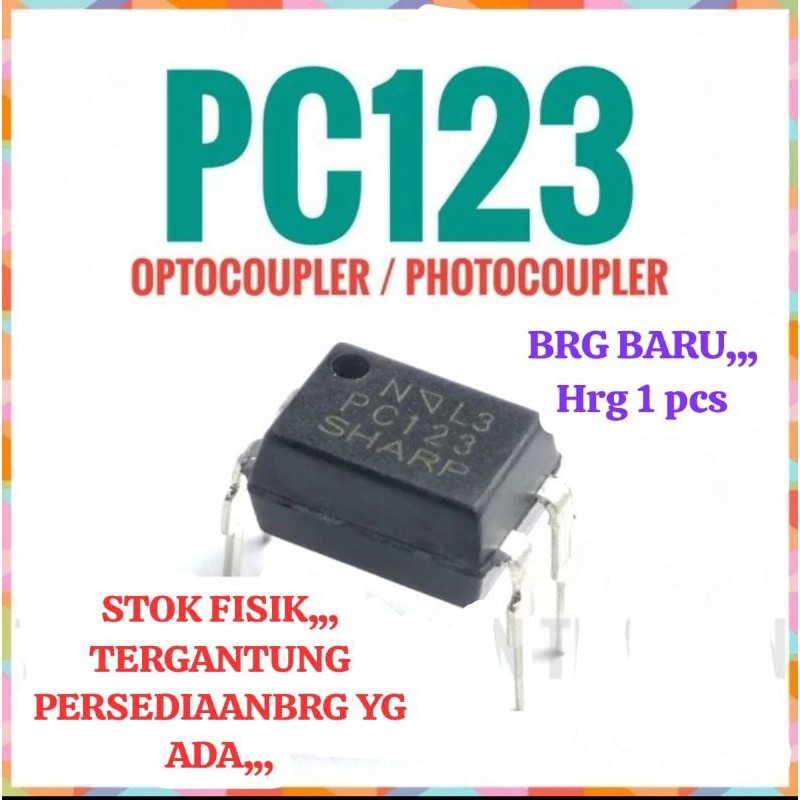 Jual PC123 PC 123 OPTOCOUPLER PHOTOCOUPLER OPTO TR TRANSISTOR FINAL IGBT MOSFET MOSPET PSU ...