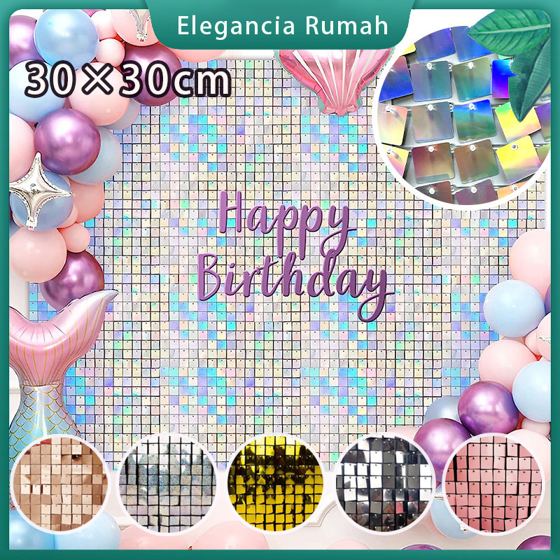 Jual Sequin Panel Backdrop Tile Wall/Dekorasi Dinding Pesta Tahun ...