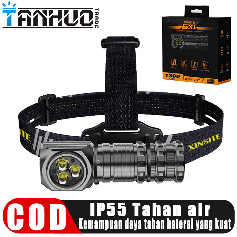 Jual T300 Senter led super terang/senter kepala super terang/30w Senter ...