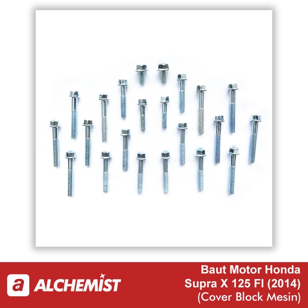 Jual COD Baut Block Mesin Supra X 125 FI / Baud Bak Mesin Kanan Kiri Supra X 125 FI / Baut Baud ...