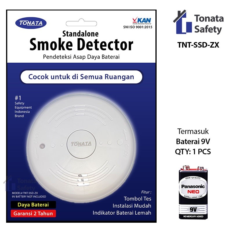 Jual Standalone Smoke Detector Photoelectric Tonata / Pendeteksi Asap ...