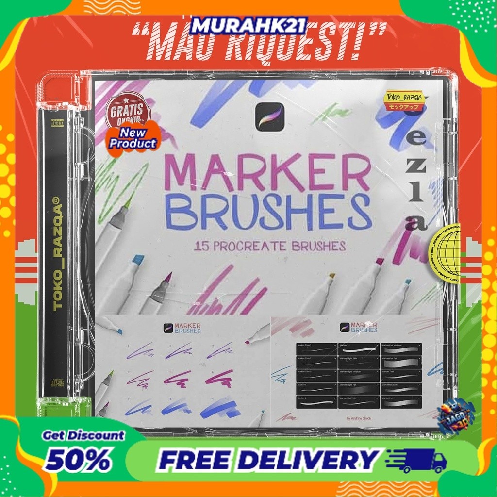 Jual Marker Procreate Brushes PROCREATEBRUSH | Shopee Indonesia