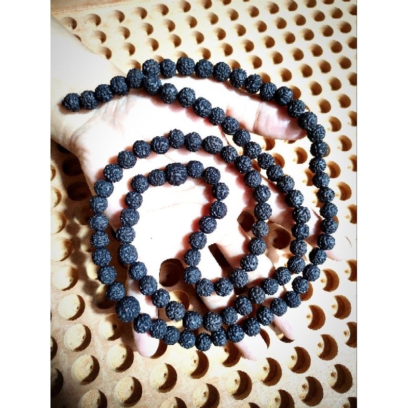 Jual Tasbih 99 Jenitri Hitam Rudraksha Hitam 99 Buah | Shopee Indonesia