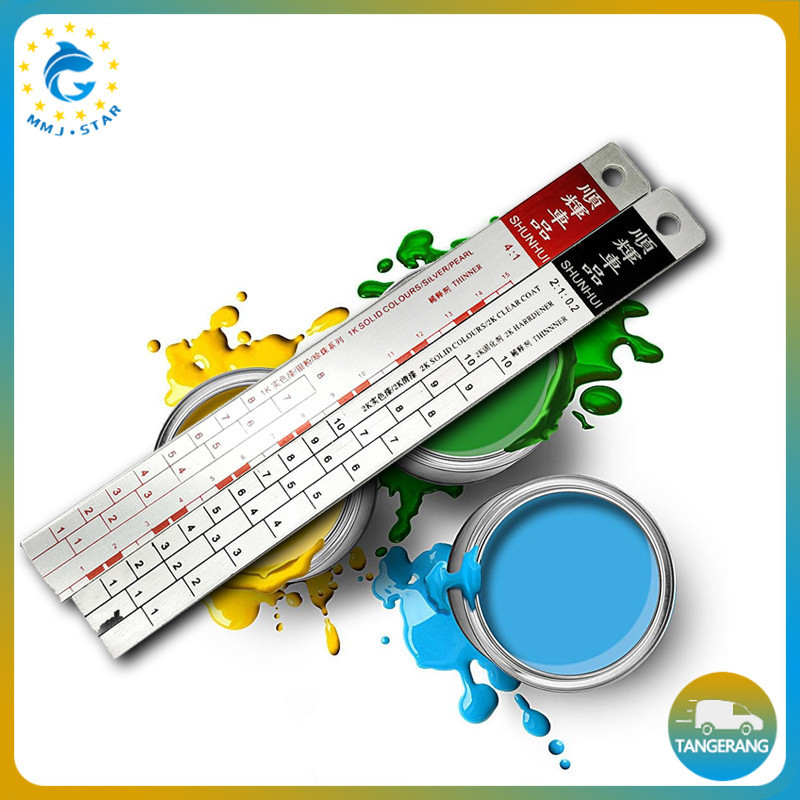 Jual Penggaris Skala Cat Mobil Alat Ukur Mixing Ratio Stick Untuk Body ...