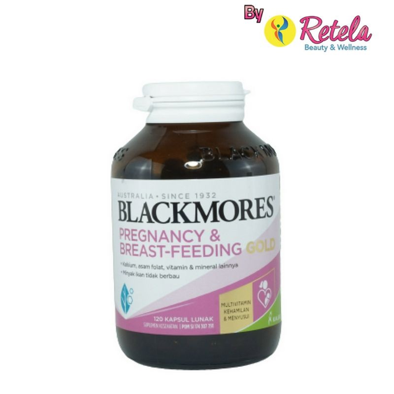 Jual BLACKMORES PREGNANCY & BREAST FEEDING GOLD 1 BOTOL ISI 120 TABLET ...