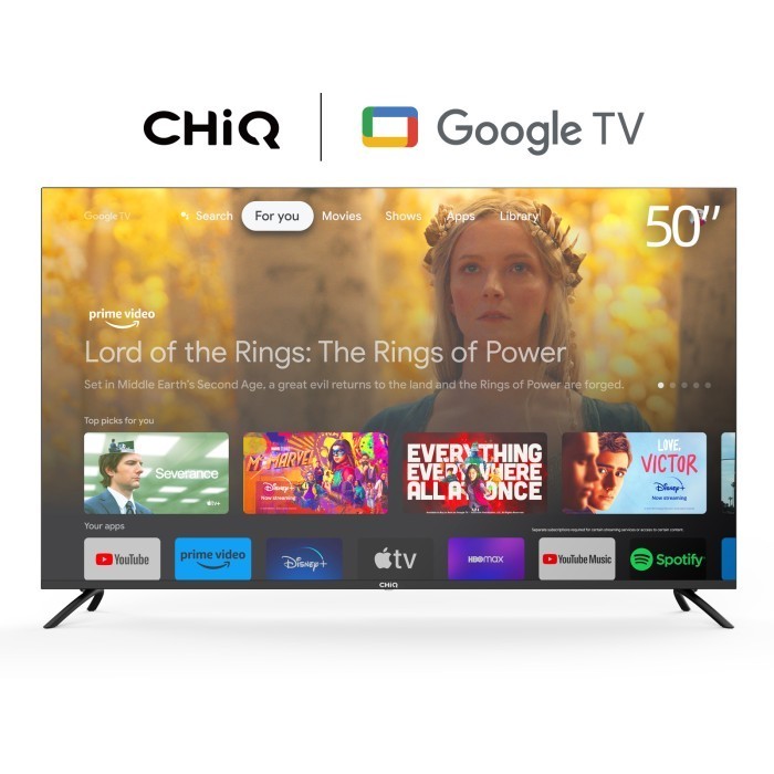 Jual Changhong 【Google TV】CHiQ 50 Inch Smart TV 4K UHD HDR10+ ( U50G7P PRO ) | Shopee Indonesia