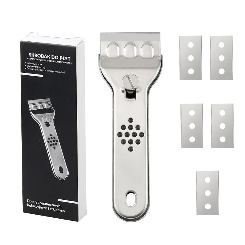 Jual Stainless Steel Multifunction Glass Ceramic Hob Scraper Cleaner ...