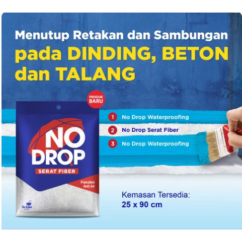 Jual SERAT FIBER SERABUT CAT NO DROP 25cm X 90cm PLAFON ASBES BETON ...
