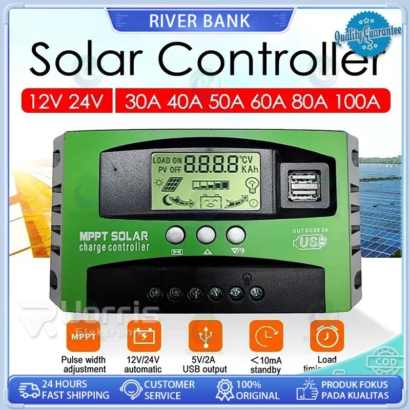 Jual Solar Charge Controller MPPT 2 USB/Solar Charger Controller MPPT ...