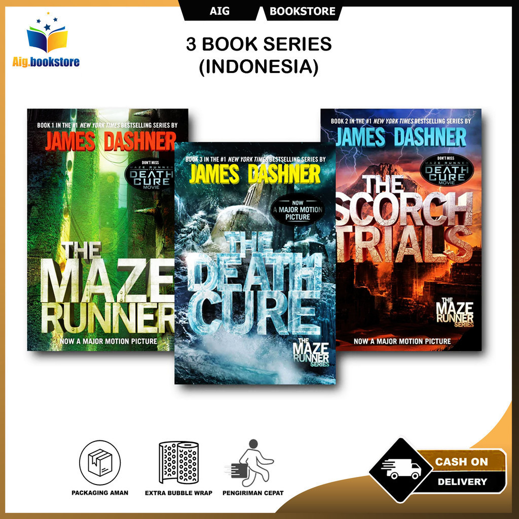 Jual The Maze Runner series - James Dashner (INDONESIA 3 BOOK SERIES ...