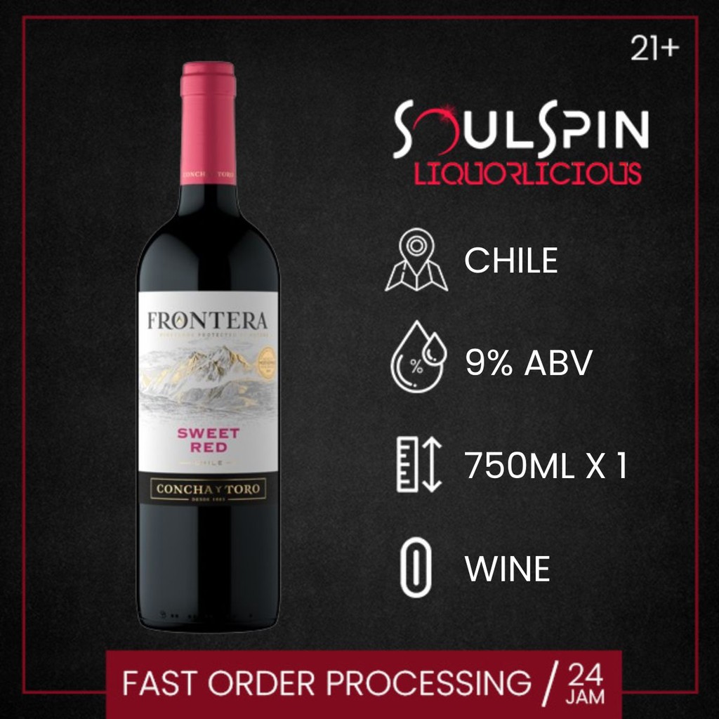 Jual Frontera Sweet Red Wine 750ml | Shopee Indonesia