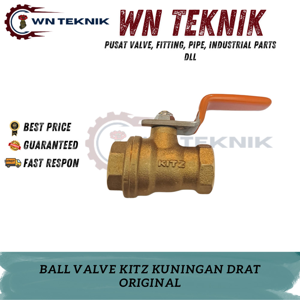 Jual BALL VALVE KITZ KUNINGAN 2" INCH FIG.400 DRAT ORIGINAL 100% ...