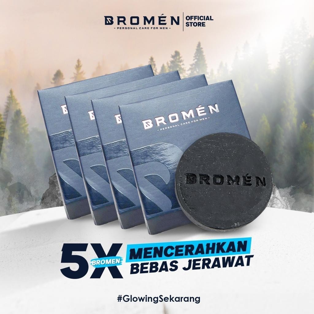 Jual BROMEN SKINCARE PRIA VIRAL, SABUN PRIA Bundle 4 pcs Brightening ...