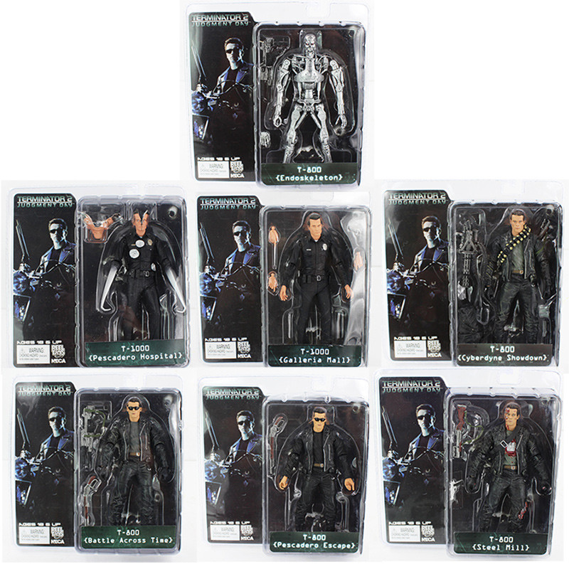 Jual NECA The Terminator T-800 T-1000 Endoskeleton PVC Action Figure ...