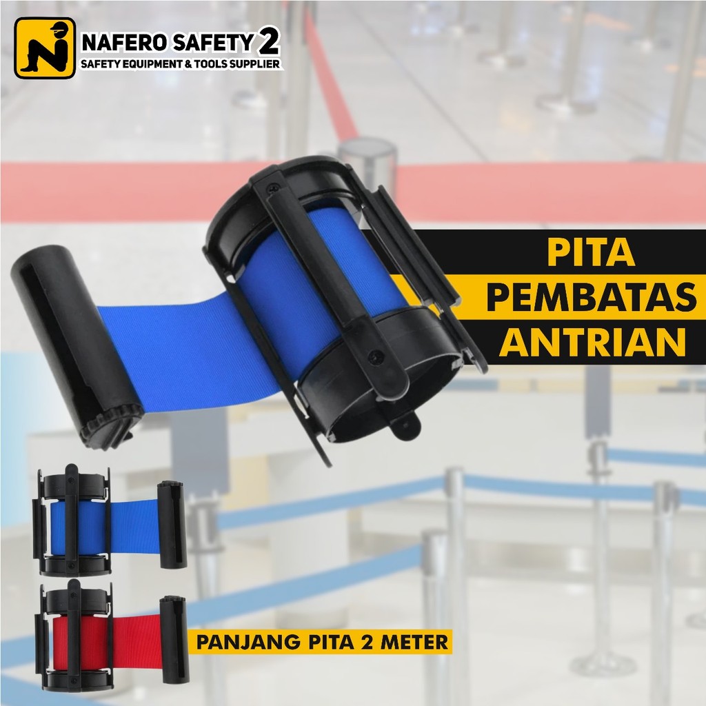 Jual Kepala Pita Roll Untuk Tiang Antrian set pita Tiang Antrian Tali ...