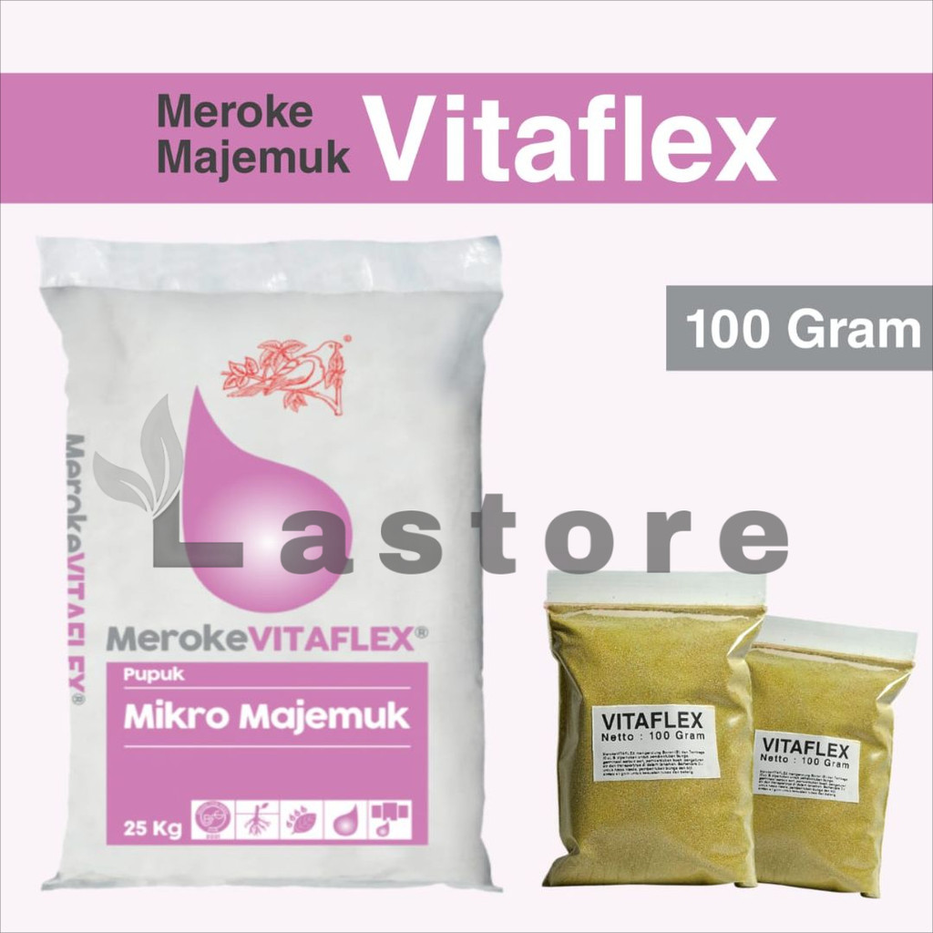 Jual Pupuk Meroke Mikro Vitaflex Kemasan 100 Gram Repack | Shopee Indonesia