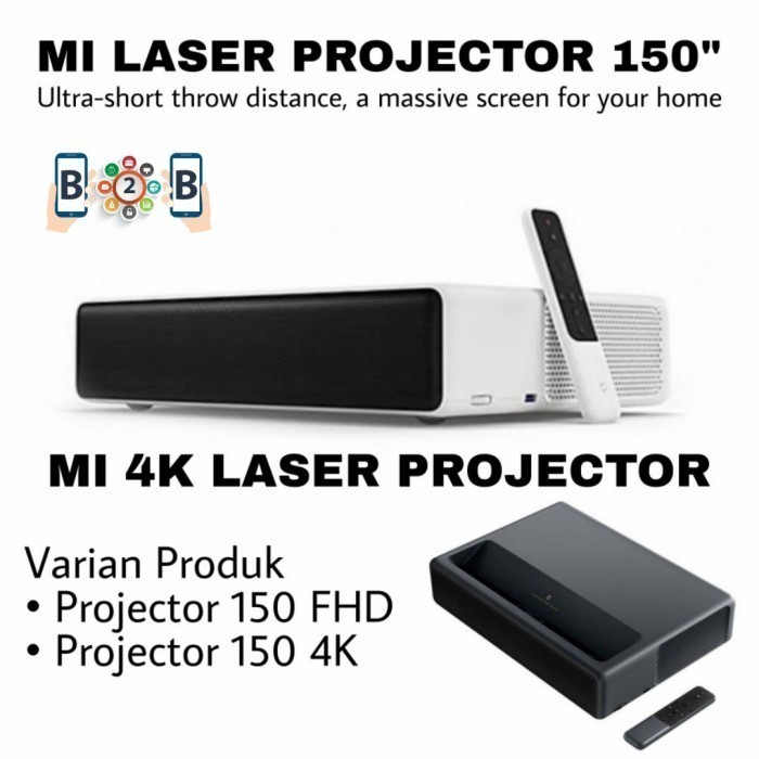 Jual xiomi Mi LASER PROJECTOR 4K / FHD - Mi 4K Laser Projector 150 ...