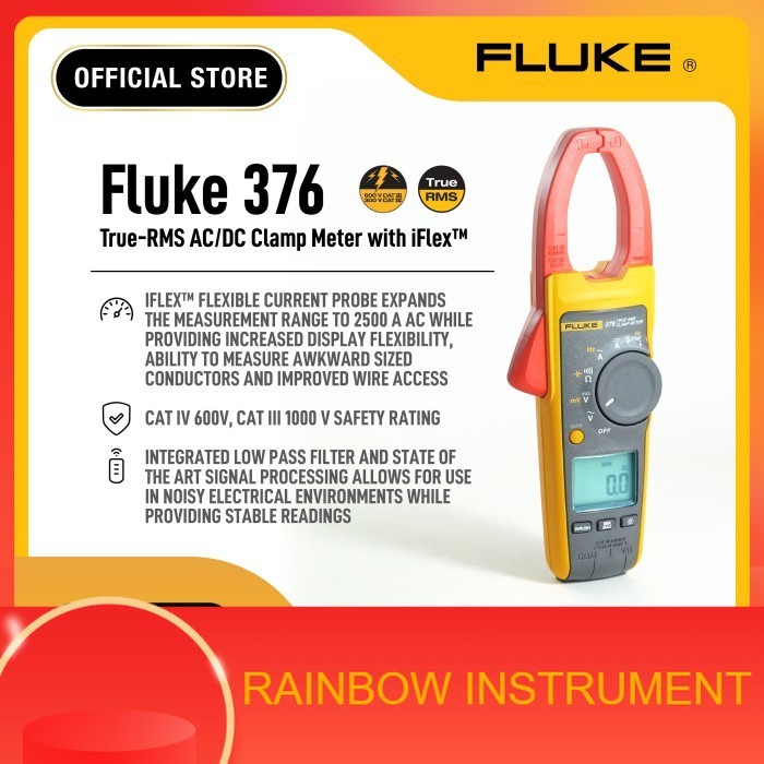 Jual FLUKE 376 True-RMS AC/DC Clamp Meter with iFlex | Shopee Indonesia