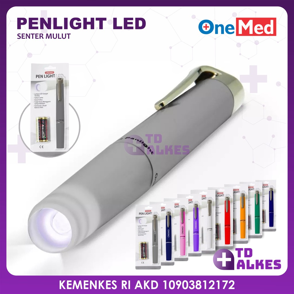 Jual Senter Pen Light Onemed Lampu Cek Periksa Diagnostic Lamp Penlight ...