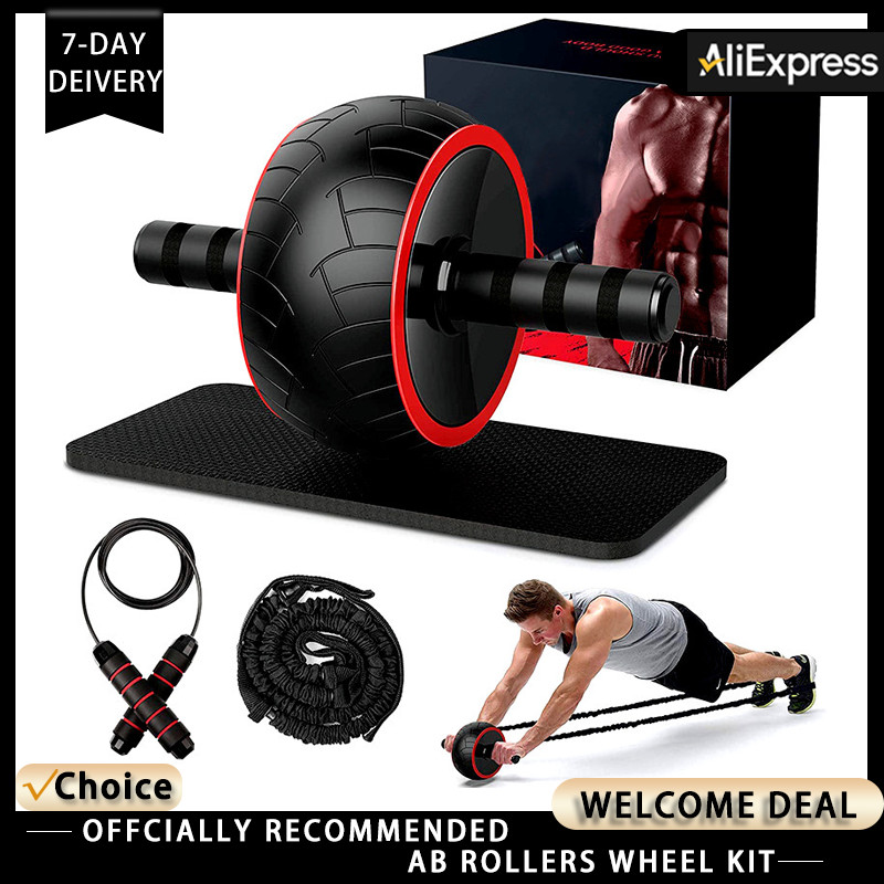 Jual Ab Rollers Wheel Kit Exercise Wheel Core Strength Training ...