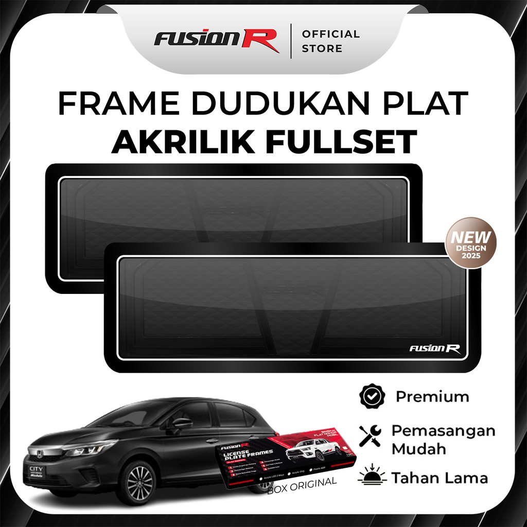 Jual FUSION R Dudukan Plat Mobil City Hatchback Tatakan Tempat Plat ...
