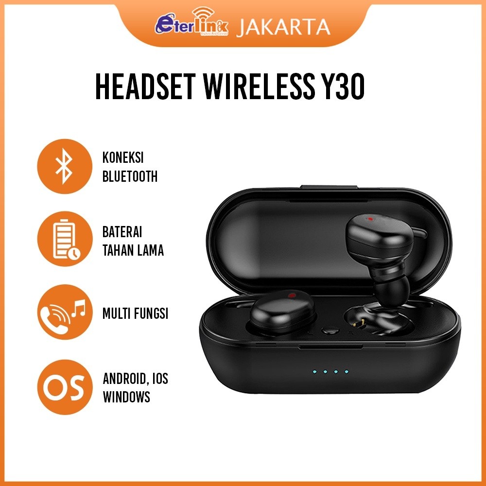 Jual Bluetooth henset Murah TWS Y30 True wireless earbuds hifi stereo ...