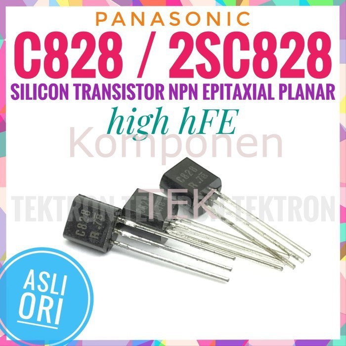 Jual Panasonic C828 2SC828 Silicon NPN Epitaxial Planar High hFE asli ...
