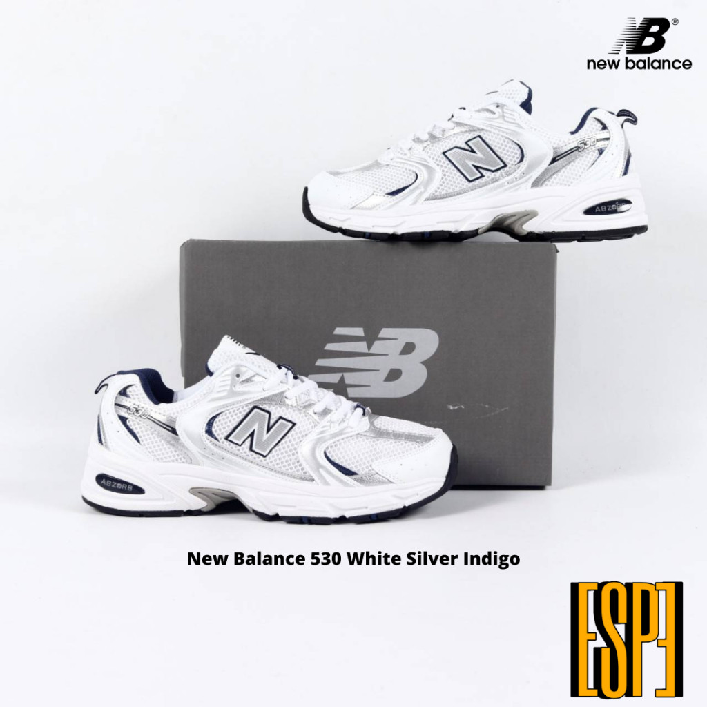 Jual promo toko New balance 530 white silver indigo | Shopee Indonesia