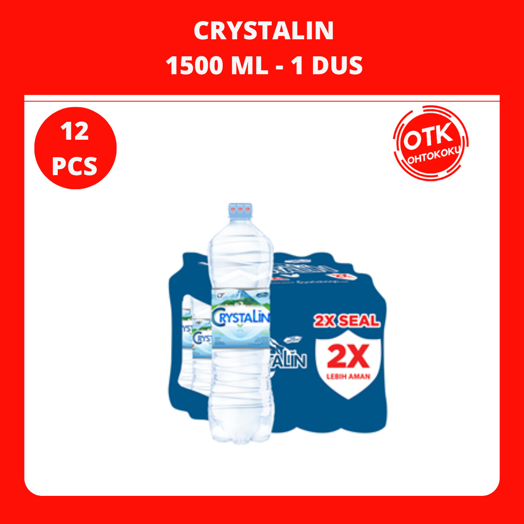 Jual CRYSTALIN AIR MINERAL 1500 ML - 1 DUS | Shopee Indonesia
