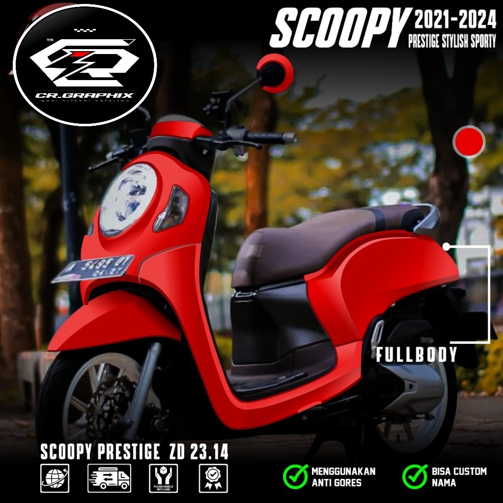 Jual Decal Sticker Motor Scoopy New 2021 2022 2023 2024 Full Body ...