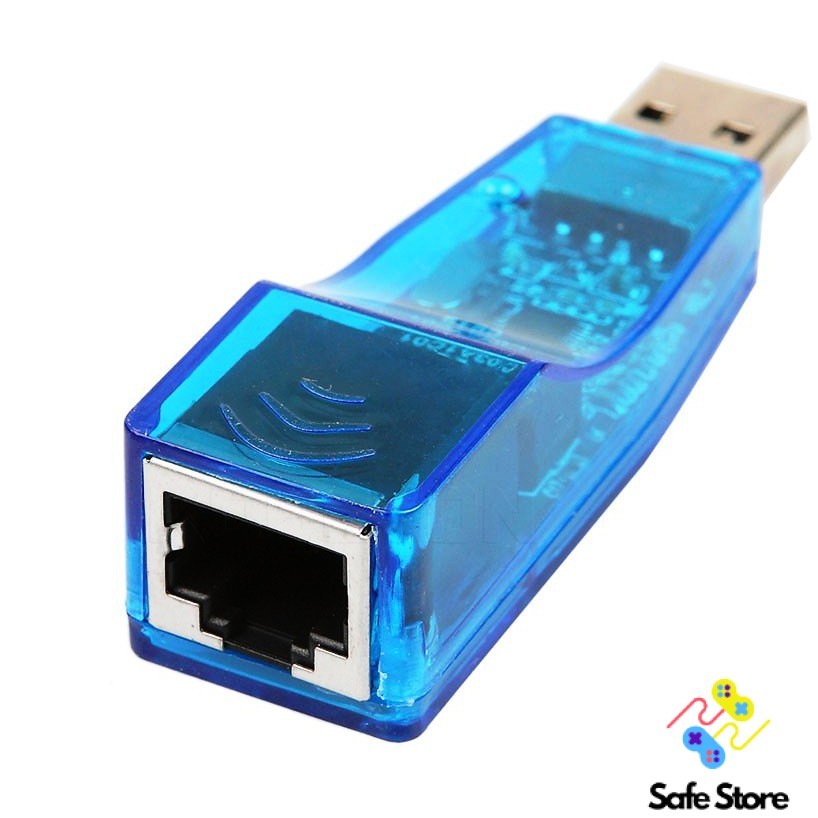 Jual USB LAN ADAPTER BIRU / USB TO ETHERNET RJ45 BIRU | Shopee Indonesia
