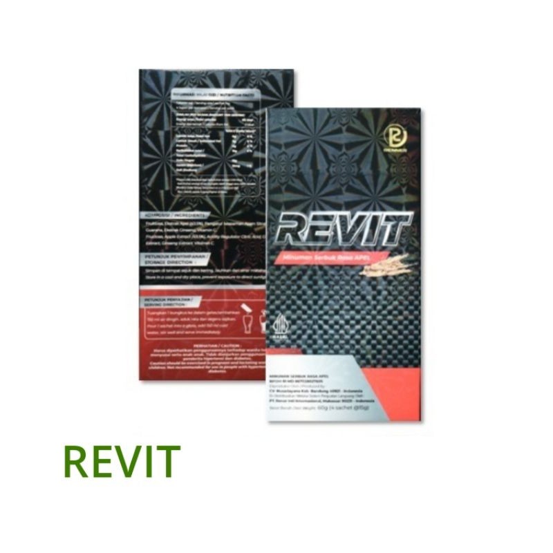 Jual revit by rennner minuman serbuk rasa apel (khusus orang dewasa ...