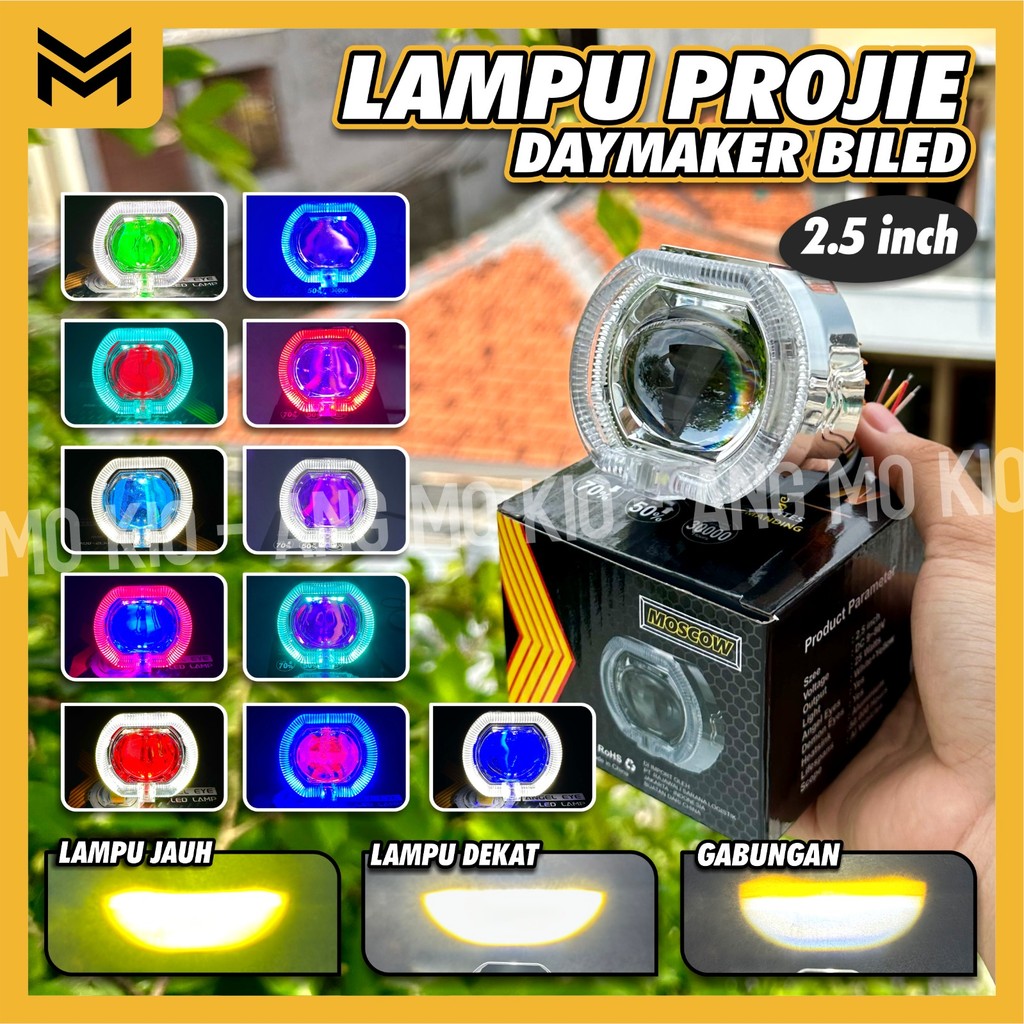 Jual Lampu projie biled 25 watt lampu led billed lensa cut off daymaker ...