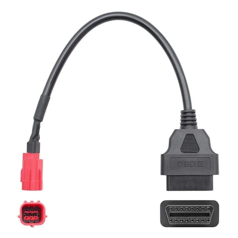 Jual Universal OBD2 16PIN ELM327 with OBD 6 PIN for Honda/Yamaha 6pin ...