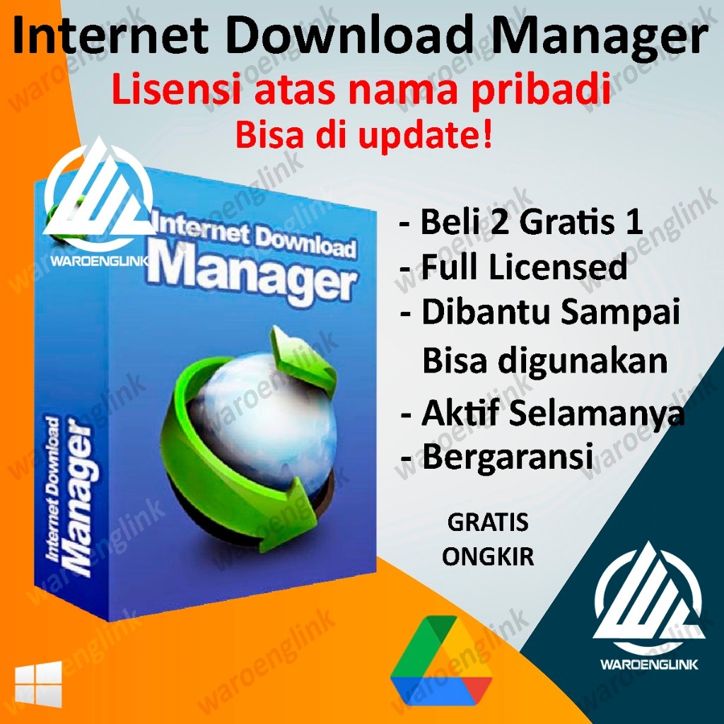 Jual [Pakai nama sendiri] Internet Download Manager 2024 v6.42 Terbaru - IDM Permanen terbaru ...