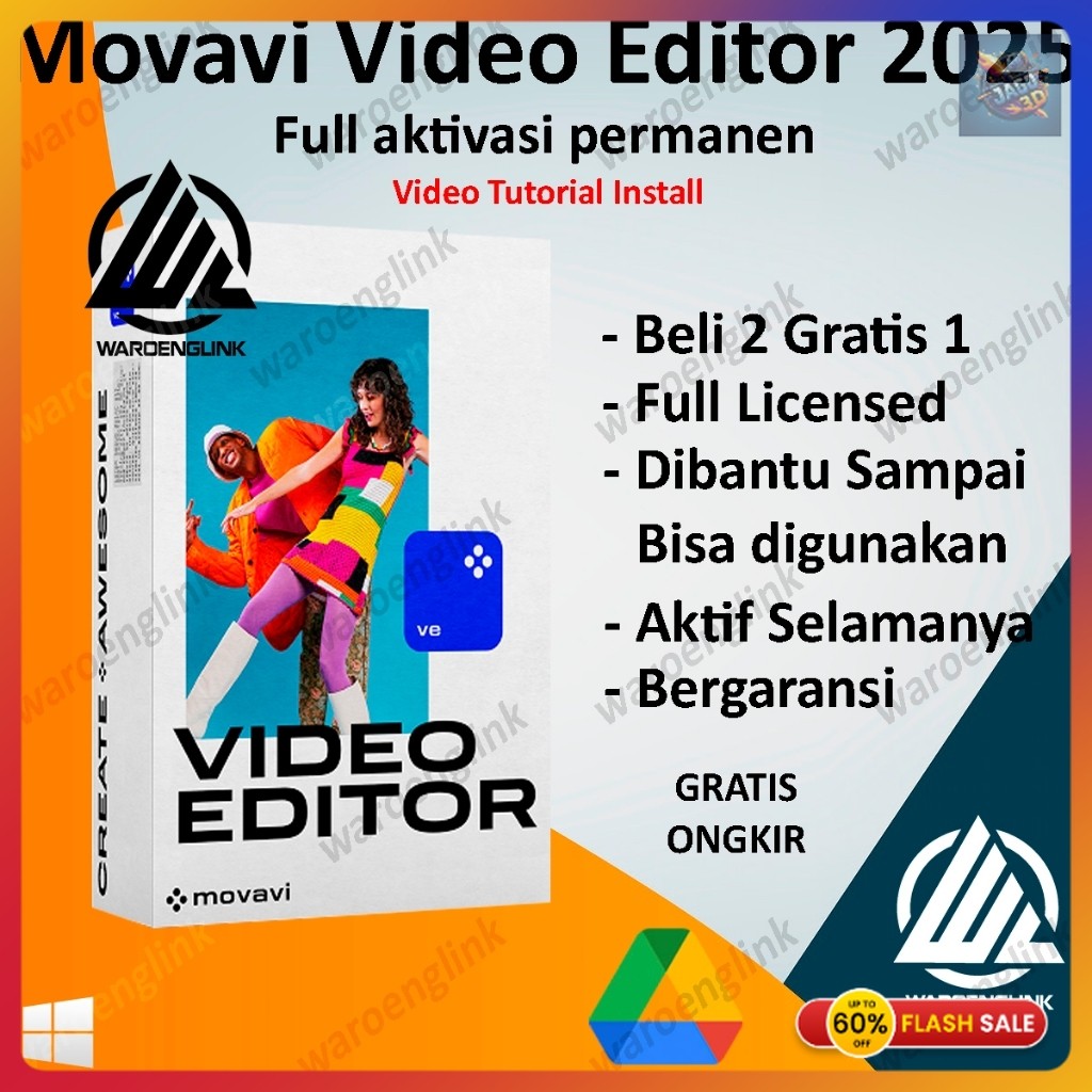Jual Movavi Video Editor 2025 | Video tutorial Install | Windows | Full ...