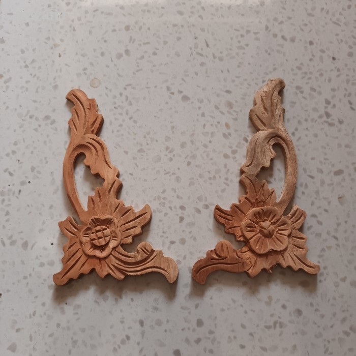Jual ornamen ukir ukiran kayu sudut ukir tempel murah | Shopee Indonesia