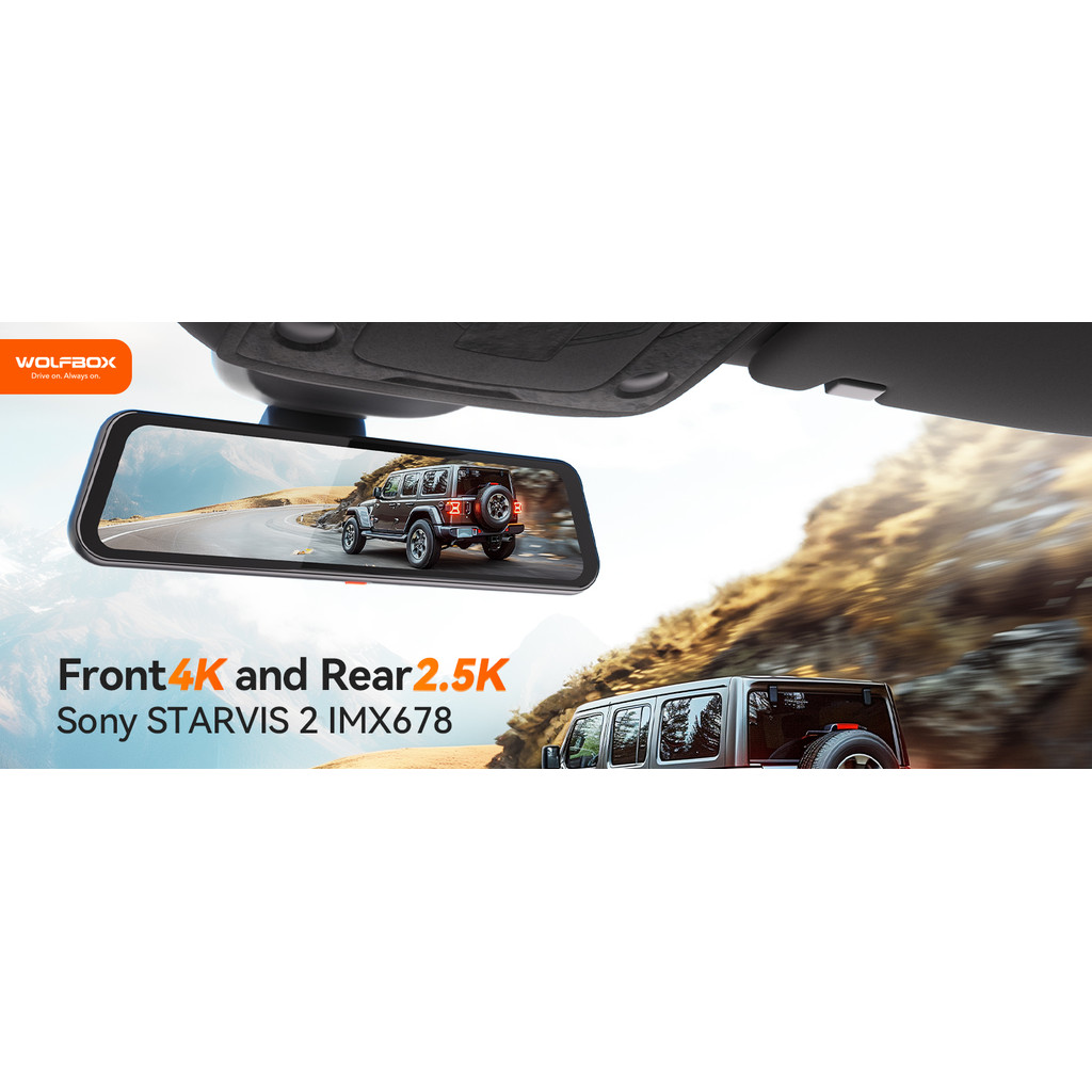 Jual WOLFBOX G900 PRO Dash Cam 4K+2.5K Car DVR Voice Control 5GHZ WI-FI ...