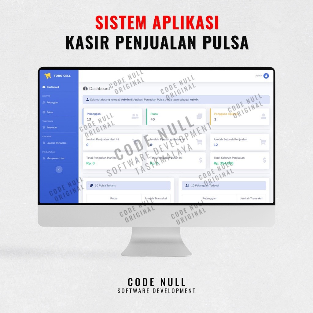 Jual Sistem Aplikasi Kasir Penjualan Pulsa | Shopee Indonesia